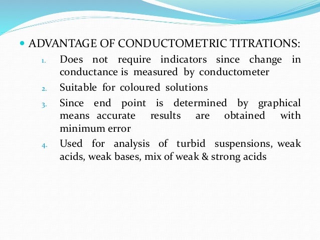 Conductometric titration: definition, principle, advantages ...