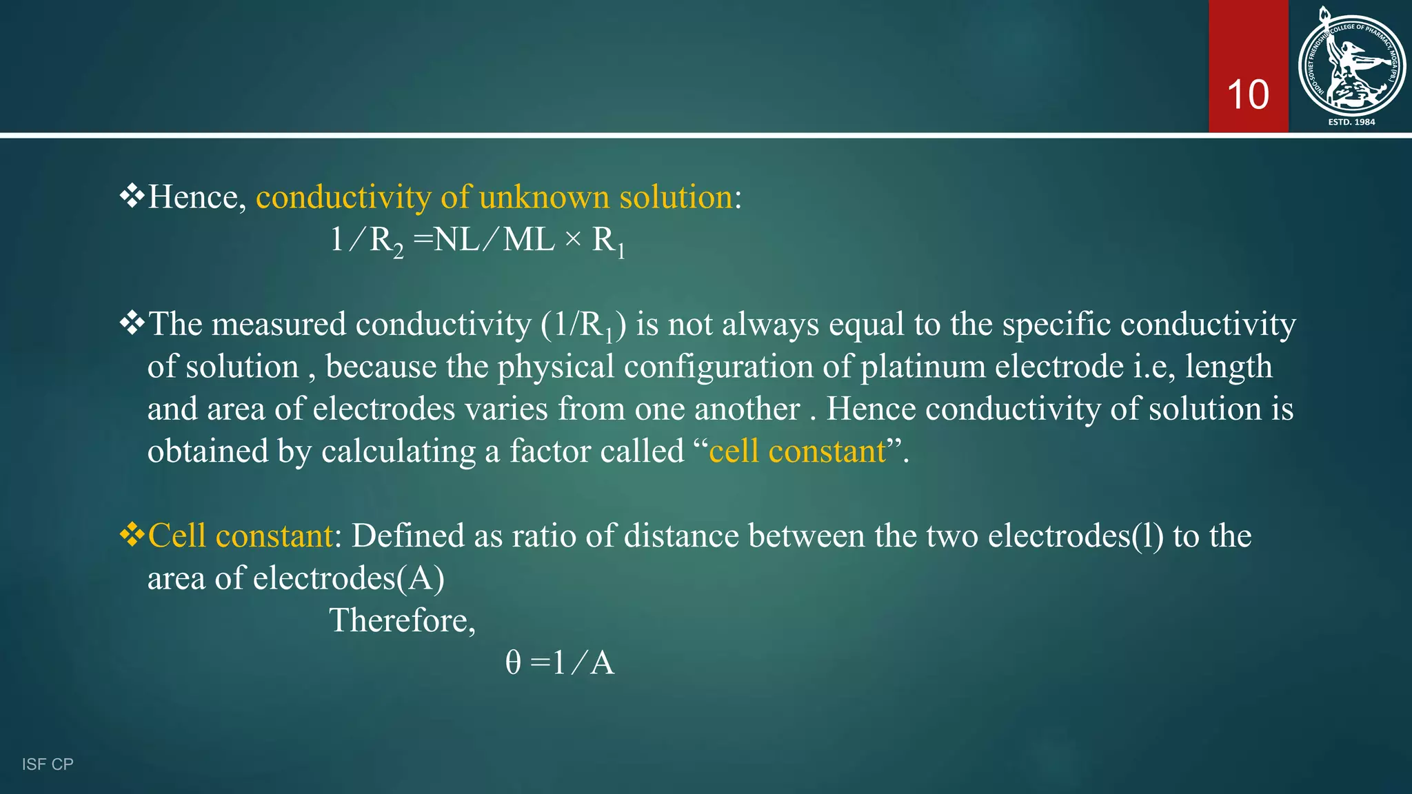 Conductometry | PPTX
