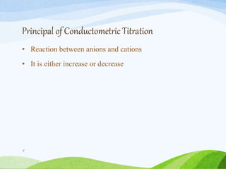 Conductometry | PPTX | Chemistry | Science