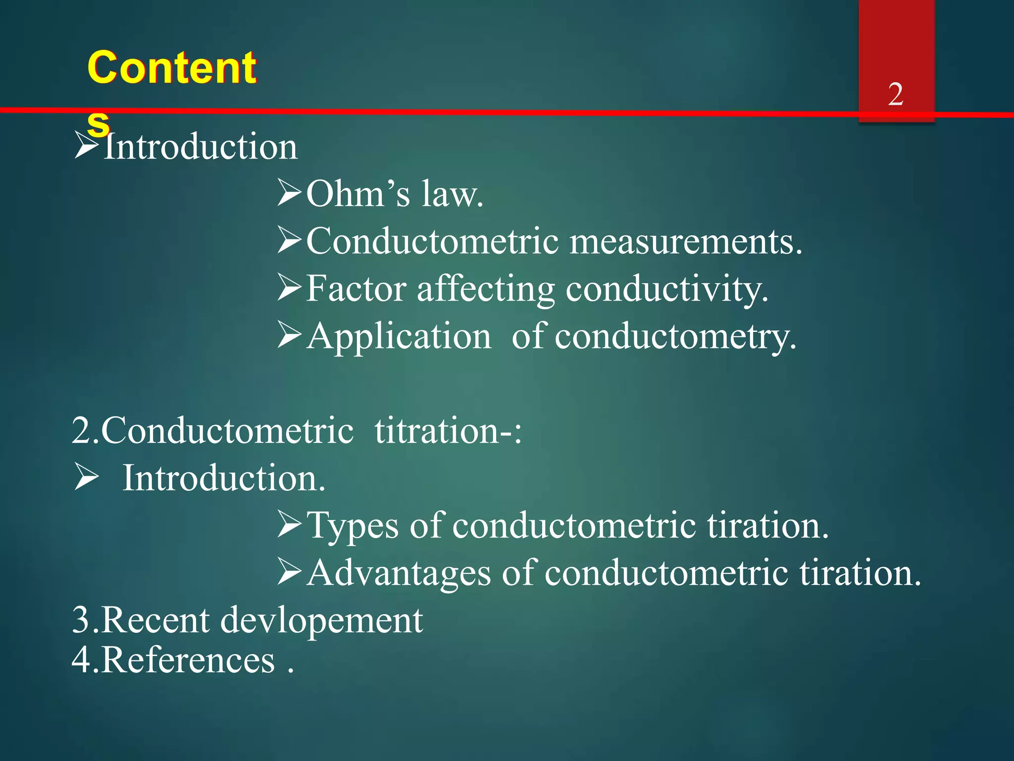 Conductometry- Pharmaceutical Analysis | PPT