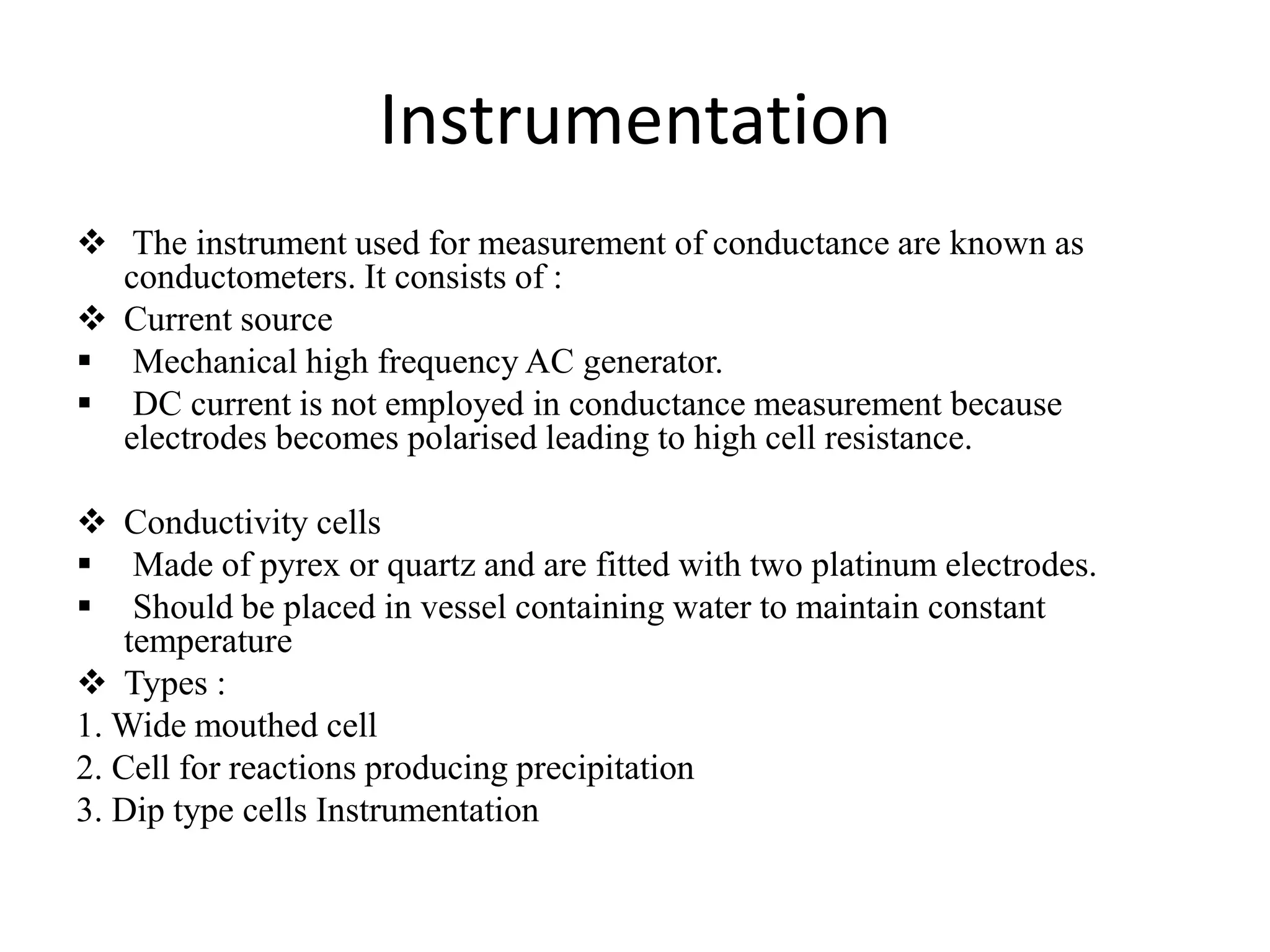 Conductometry (Pharmaceutical analysis) | PPTX