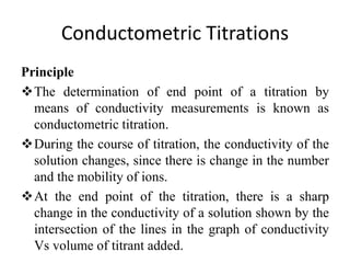 Conductometry (Pharmaceutical analysis) | PPTX
