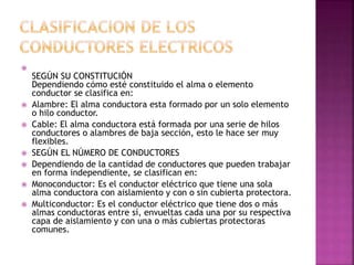Conductores electricos | PPTX