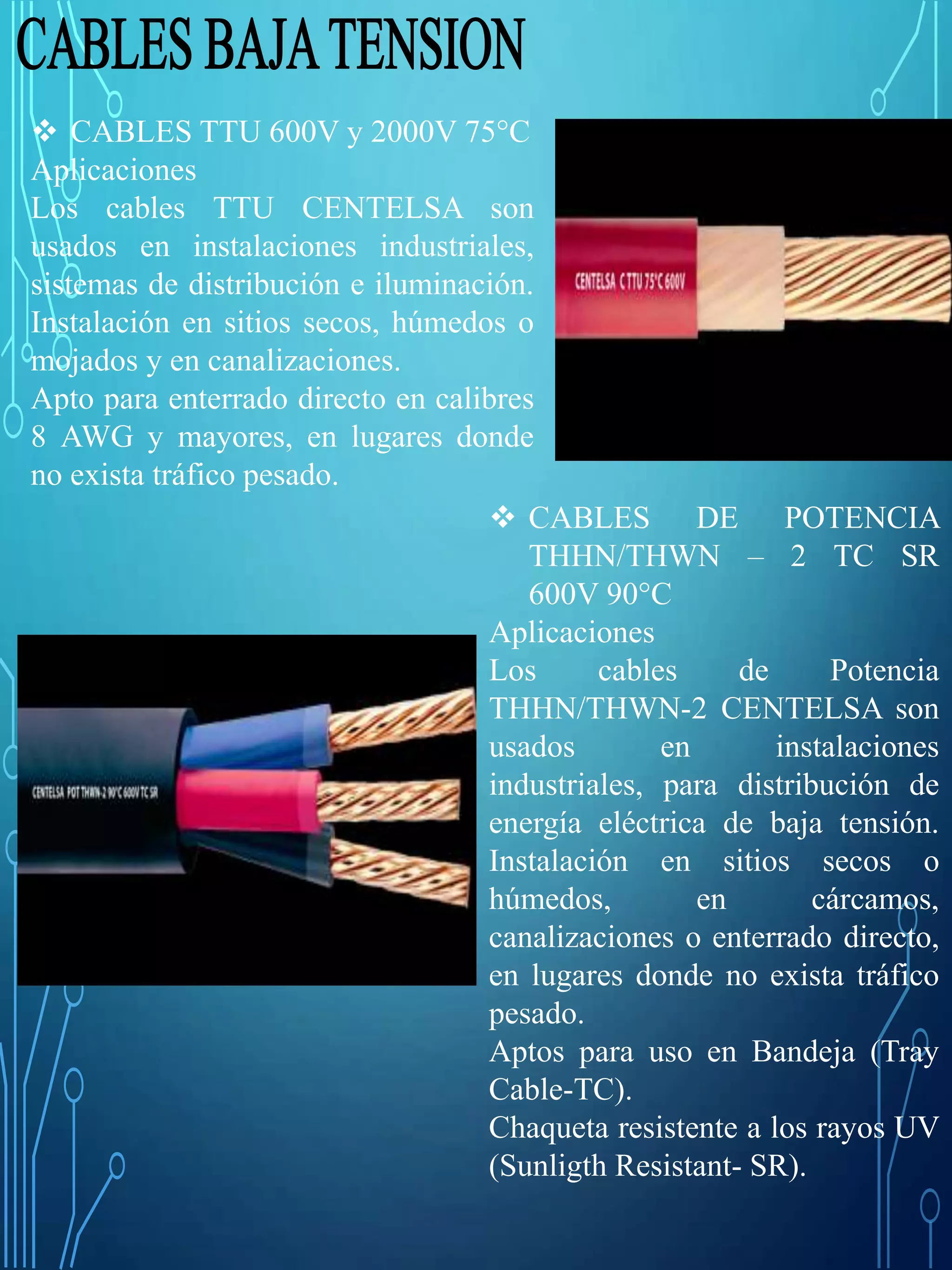 Conductores media y baja tension | PPTX