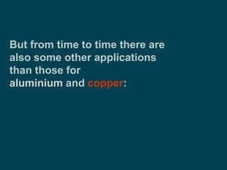 Conductor materials - Copper and its alternatives | PPT
