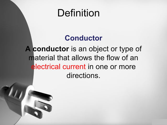 Conductors and its types | PPT