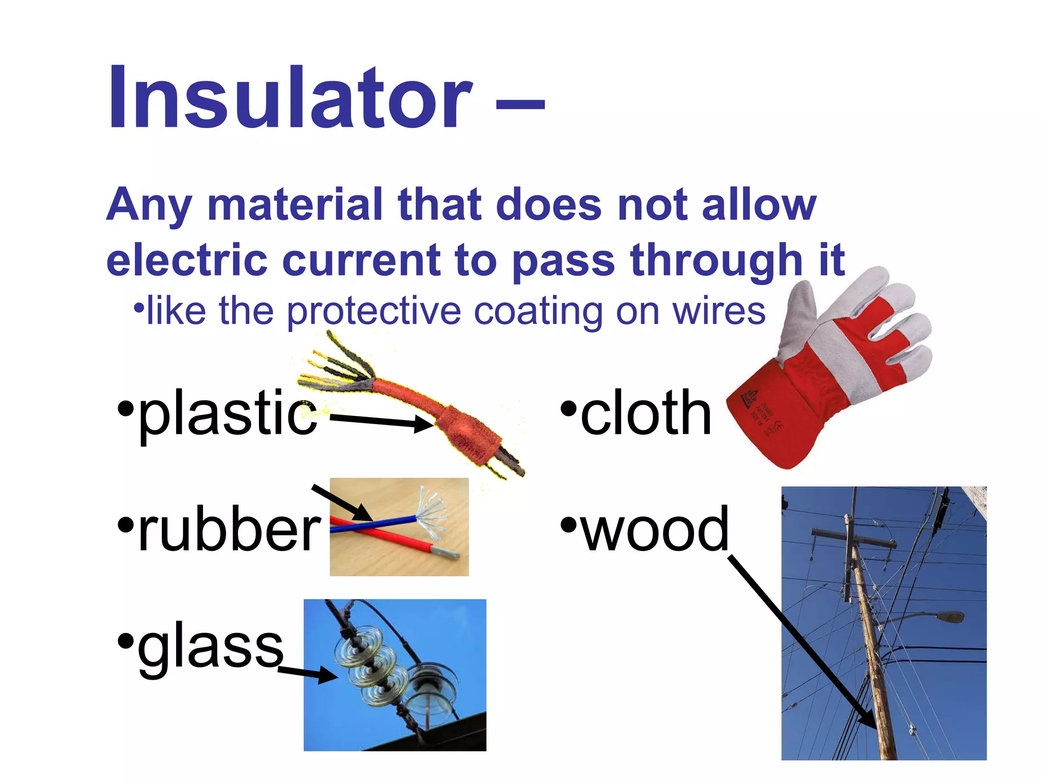 Conductors and insulators | PPT