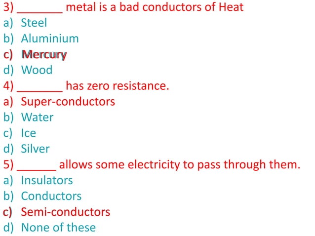 Conductors and insulators | PPTX