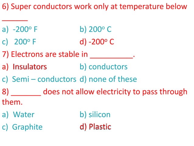 Conductors and insulators | PPTX
