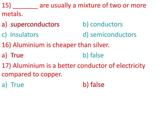 Conductors and insulators | PPTX