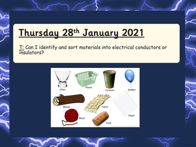 Conductors and Insulators PowerPoint.pdf | Chemistry | Science