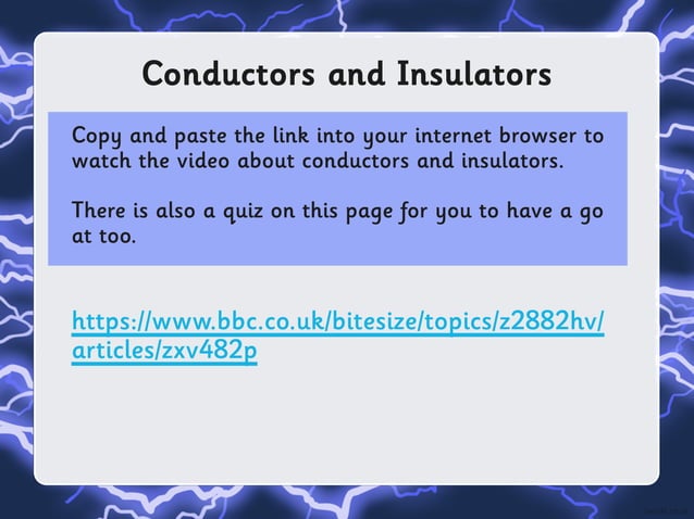 Conductors and Insulators PowerPoint.pdf | Chemistry | Science