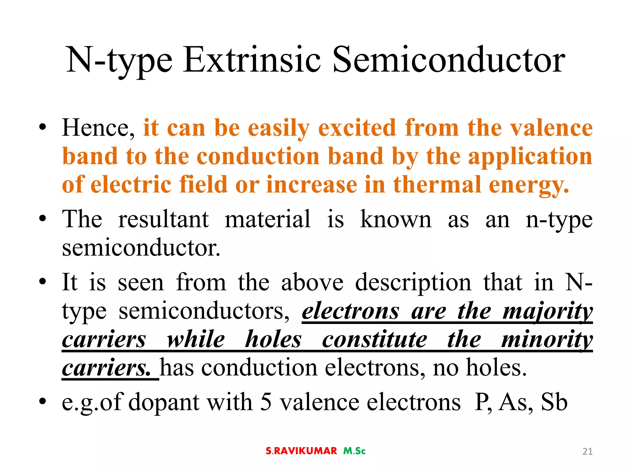 Conductor semiconductor insulator | PPTX