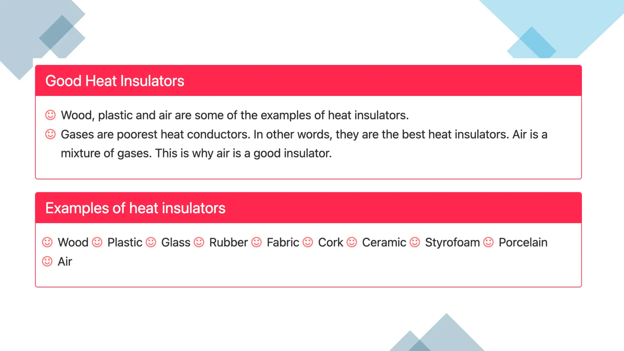 Conductors and insulators of electricity and heat | PPT