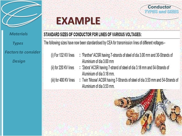 Conductor types and sizes | PDF