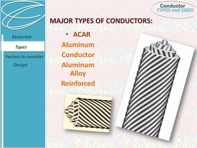 Conductor types and sizes | PDF