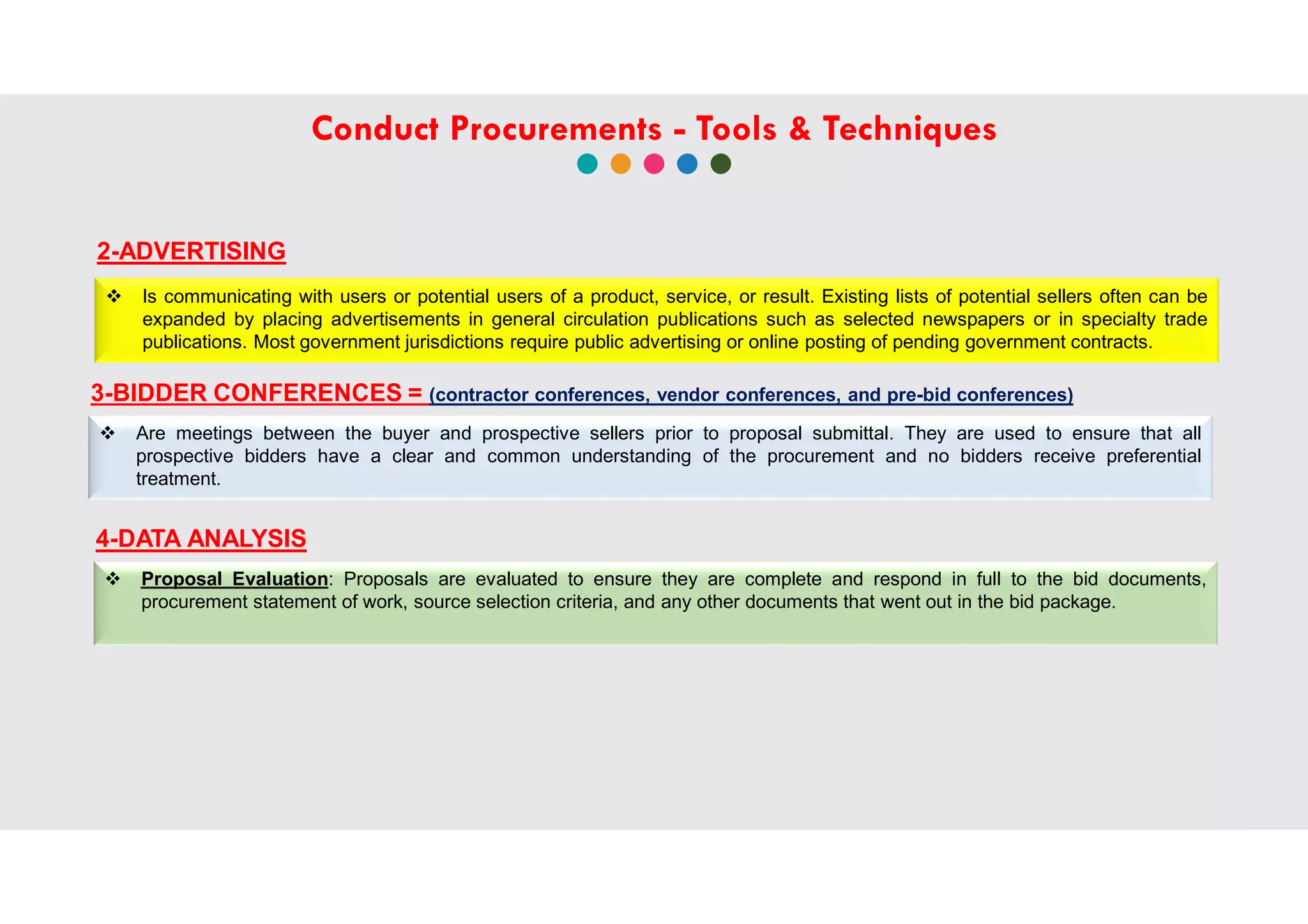 Conduct procurements | PDF