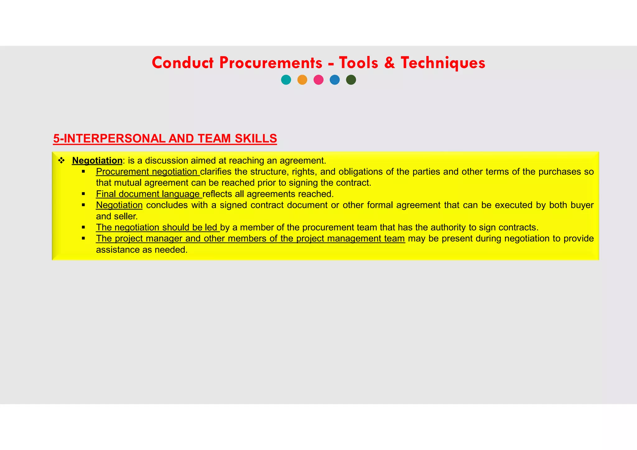 Conduct procurements | PDF