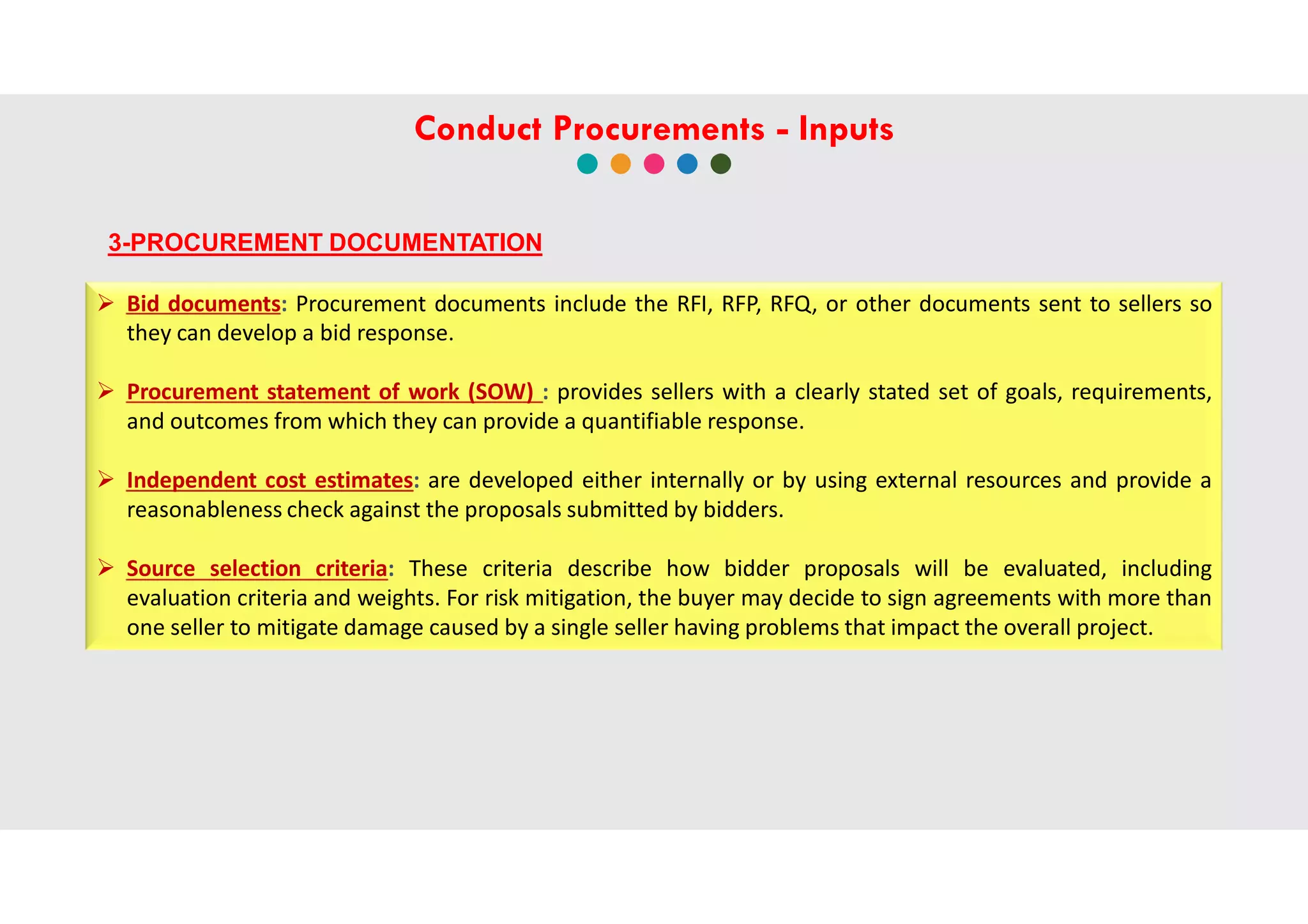 Conduct procurements | PDF