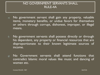 Power Point Presentation on Conduct Rules 1987.ppt