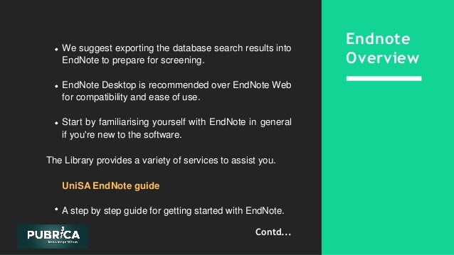 Conduct title screening for systemic review- using Endnote Covidence – Pubrica.pptx