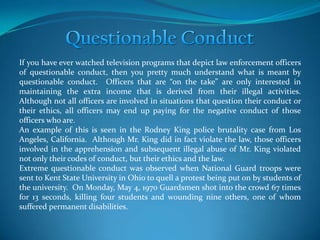 Conduct Unbecoming 1.2 | PPTX