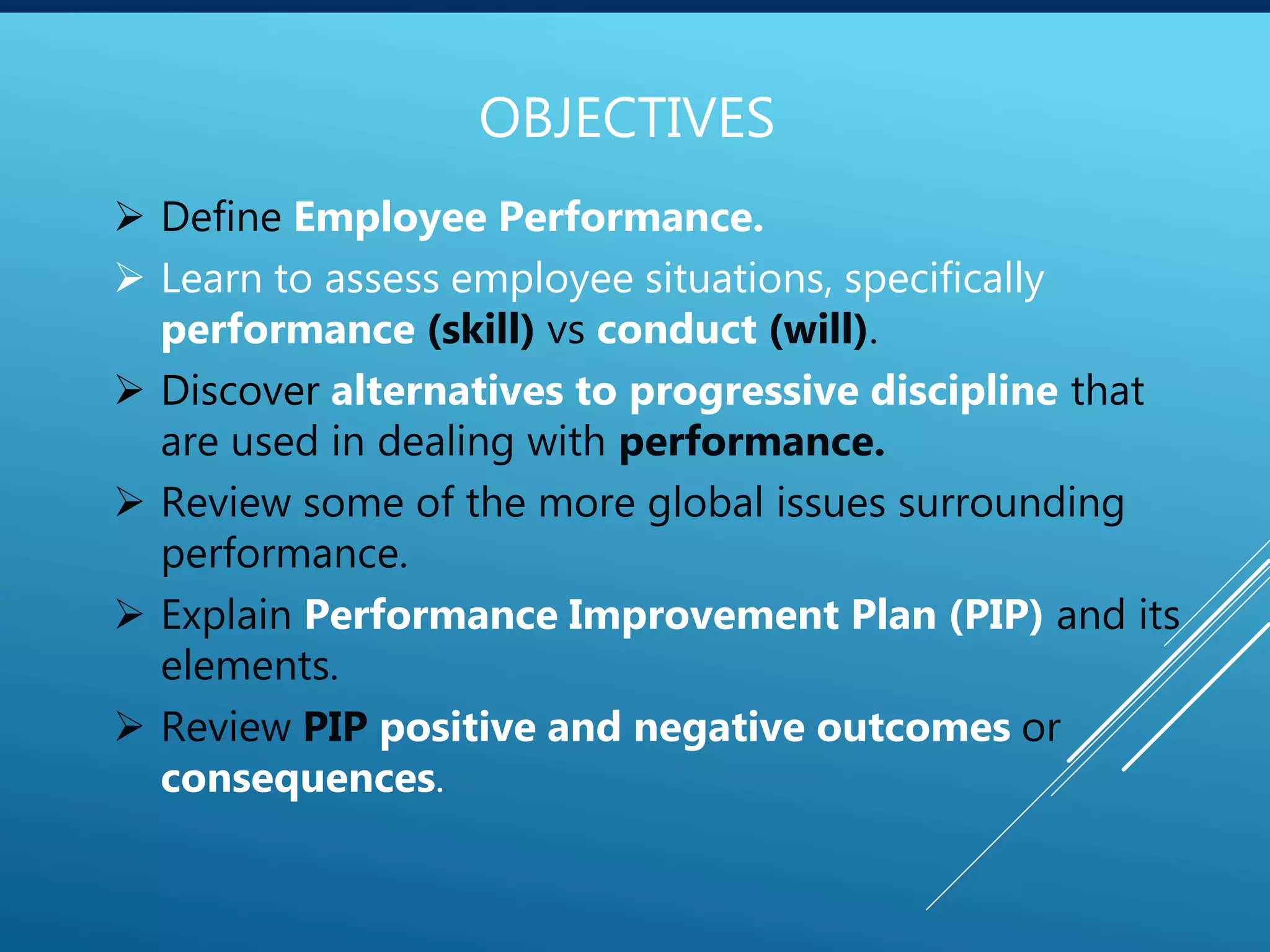 Conduct vs. performance documenting employee performance issues. | PPTX