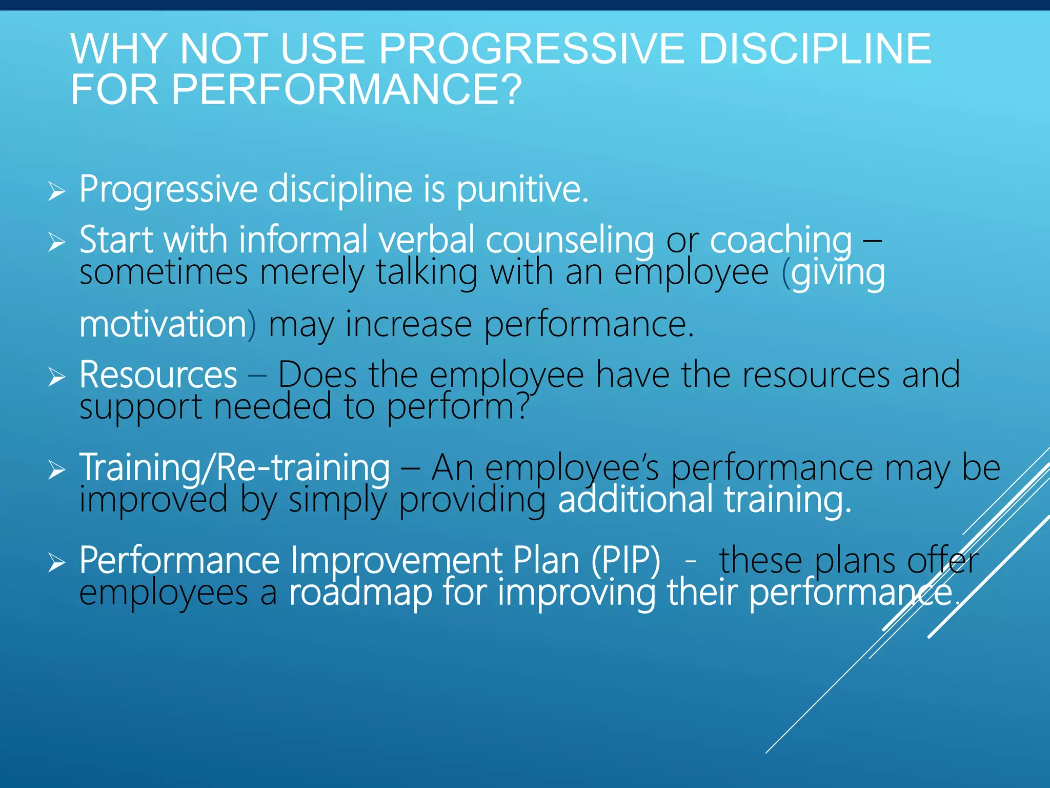 Conduct vs. performance documenting employee performance issues. | PPTX