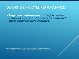 Conduct vs. performance documenting employee performance issues. | PPTX