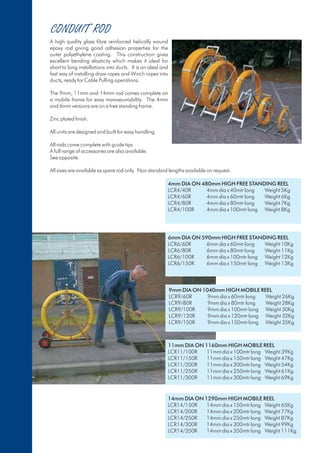 SEB Conduit Rods - Cable Pulling & Laying Equipment | PDF