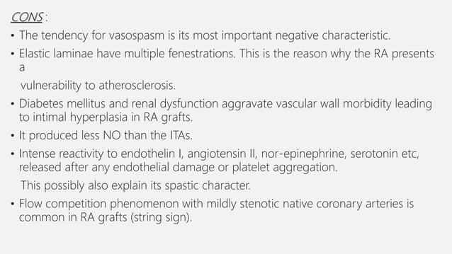 Conduits used in CABG. | PPTX