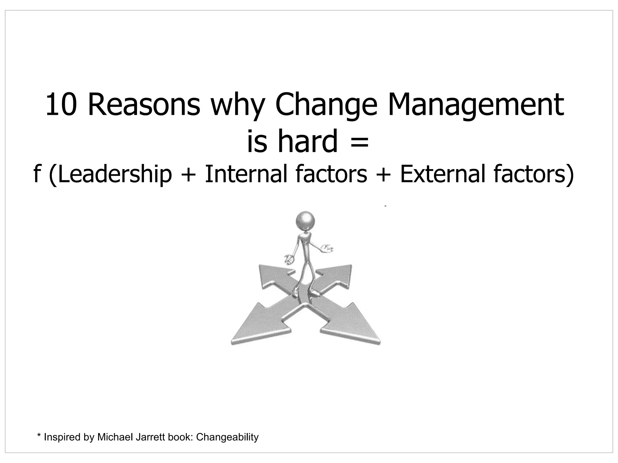 Change Management: why so hard? | PPT