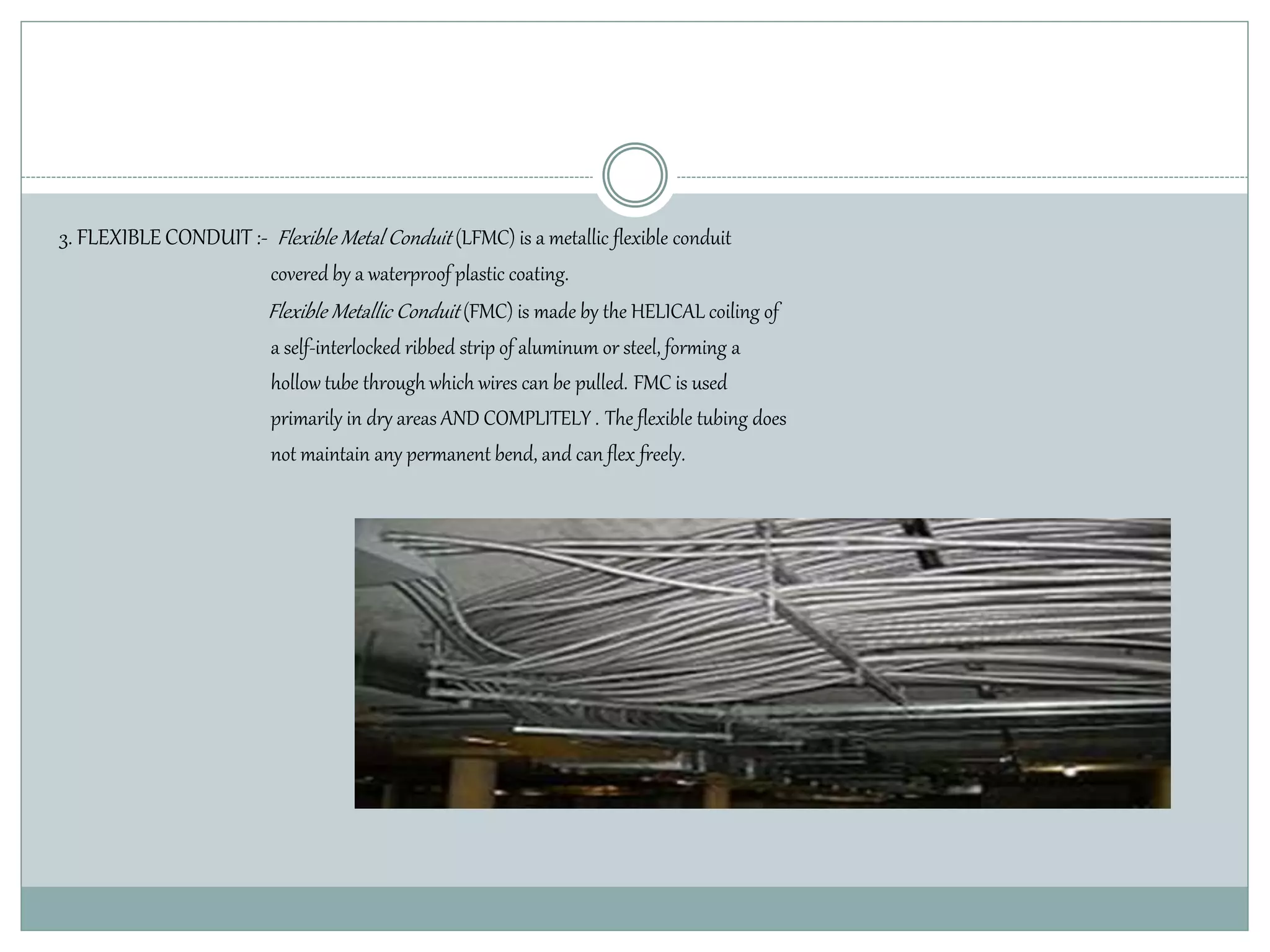 Conduit pipe,fan box and cable wire. | PPTX