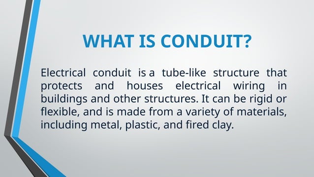 CONDUITS (METALLIC AND NON-METALLIC CONDUITS.pptx