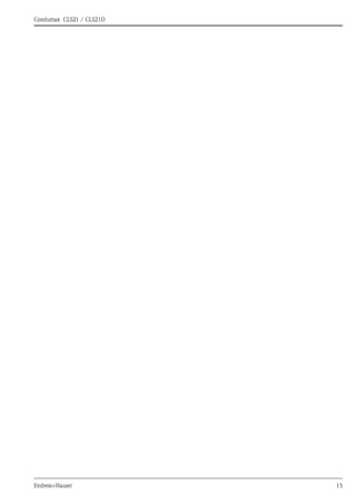 Condumax w CLS 21 D-endress+hauser datasheet-conductivity sensors | PDF