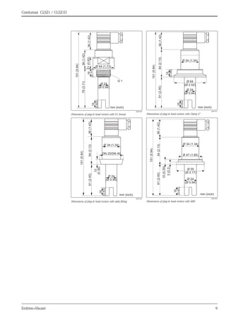 Condumax w CLS 21 D-endress+hauser datasheet-conductivity sensors | PDF