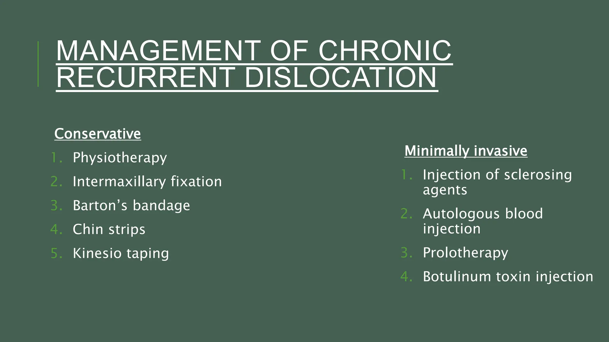 condylar dislocation- etiopathogenesis & treatment | PPTX