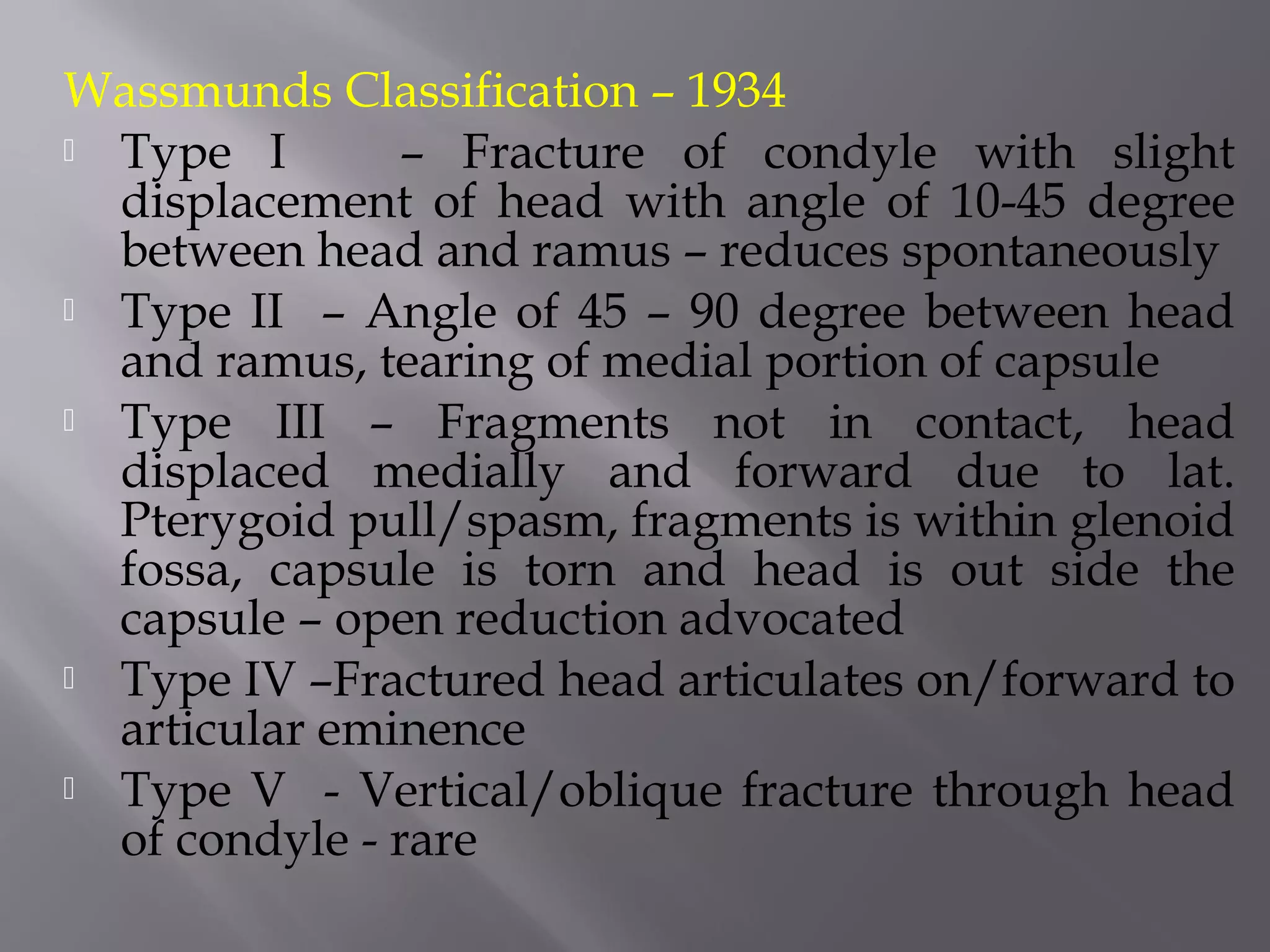 Condylar fractures | PPT