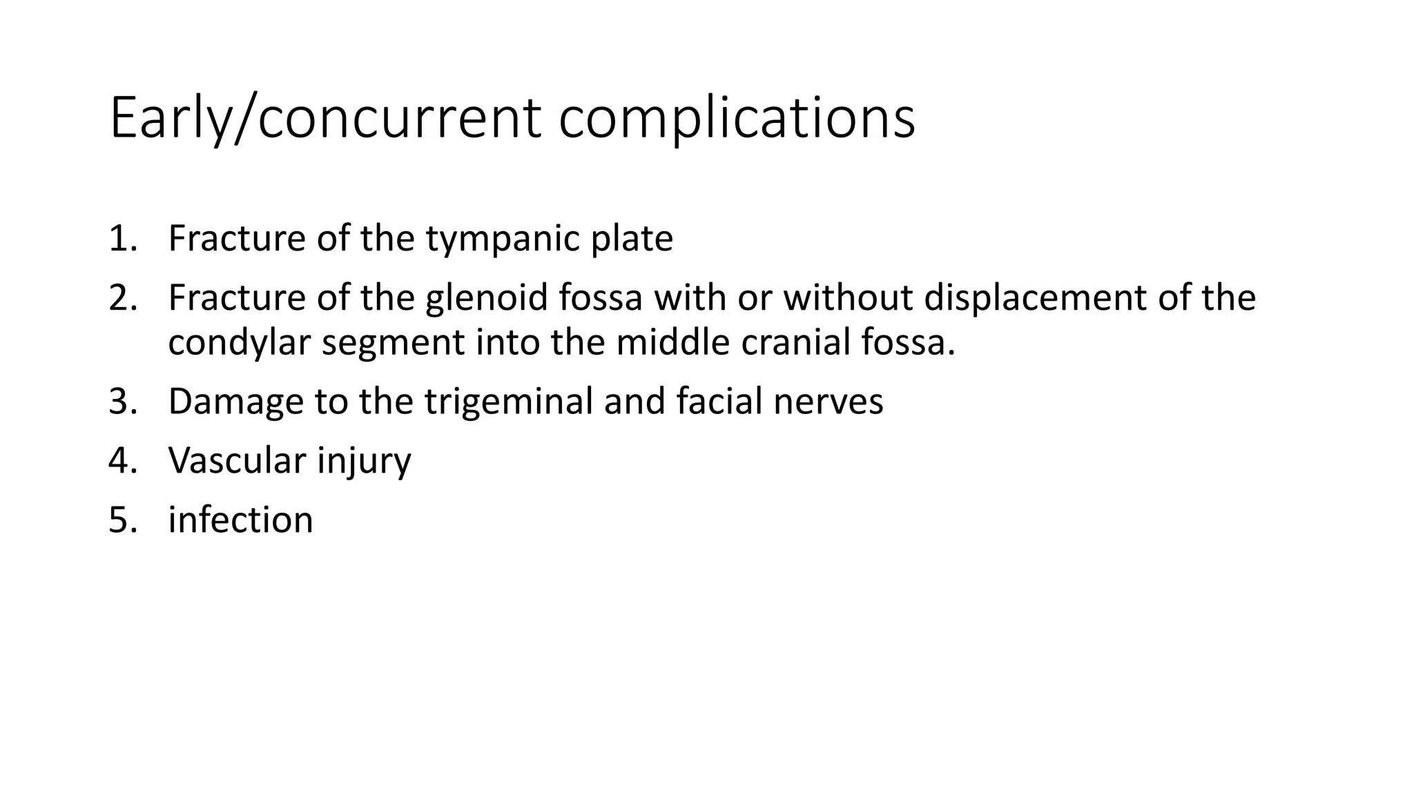 CONDYLAR FRACTURES management and survey | PPTX