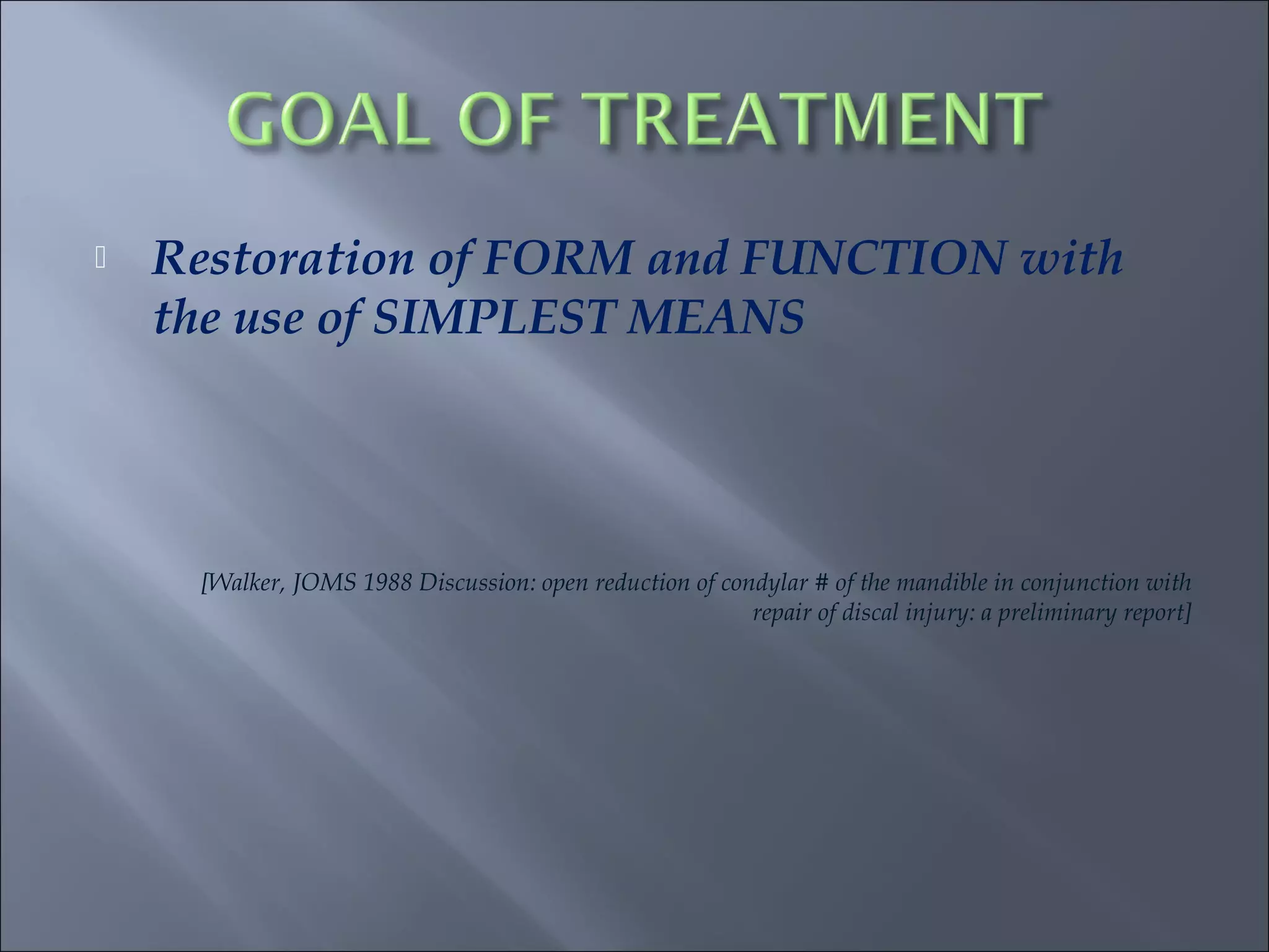 Condylar Fractures Ih Ppt