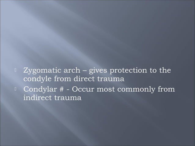 Condylar Fractures Ih Ppt
