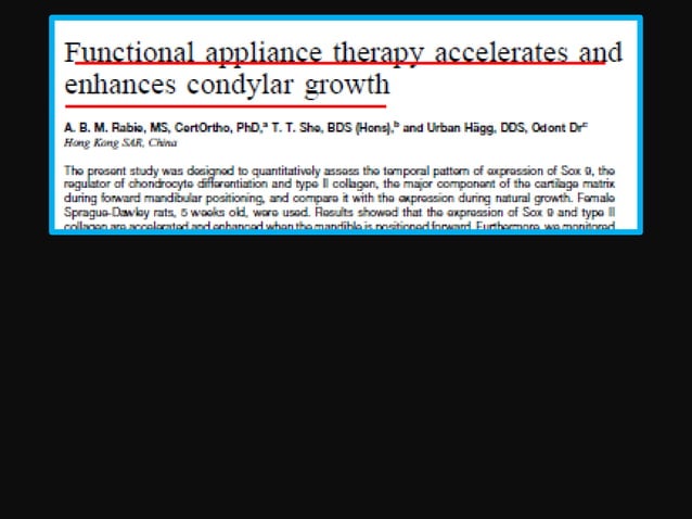 condylar growth in orthodontics and dentofacial orthopaedics | PPTX ...