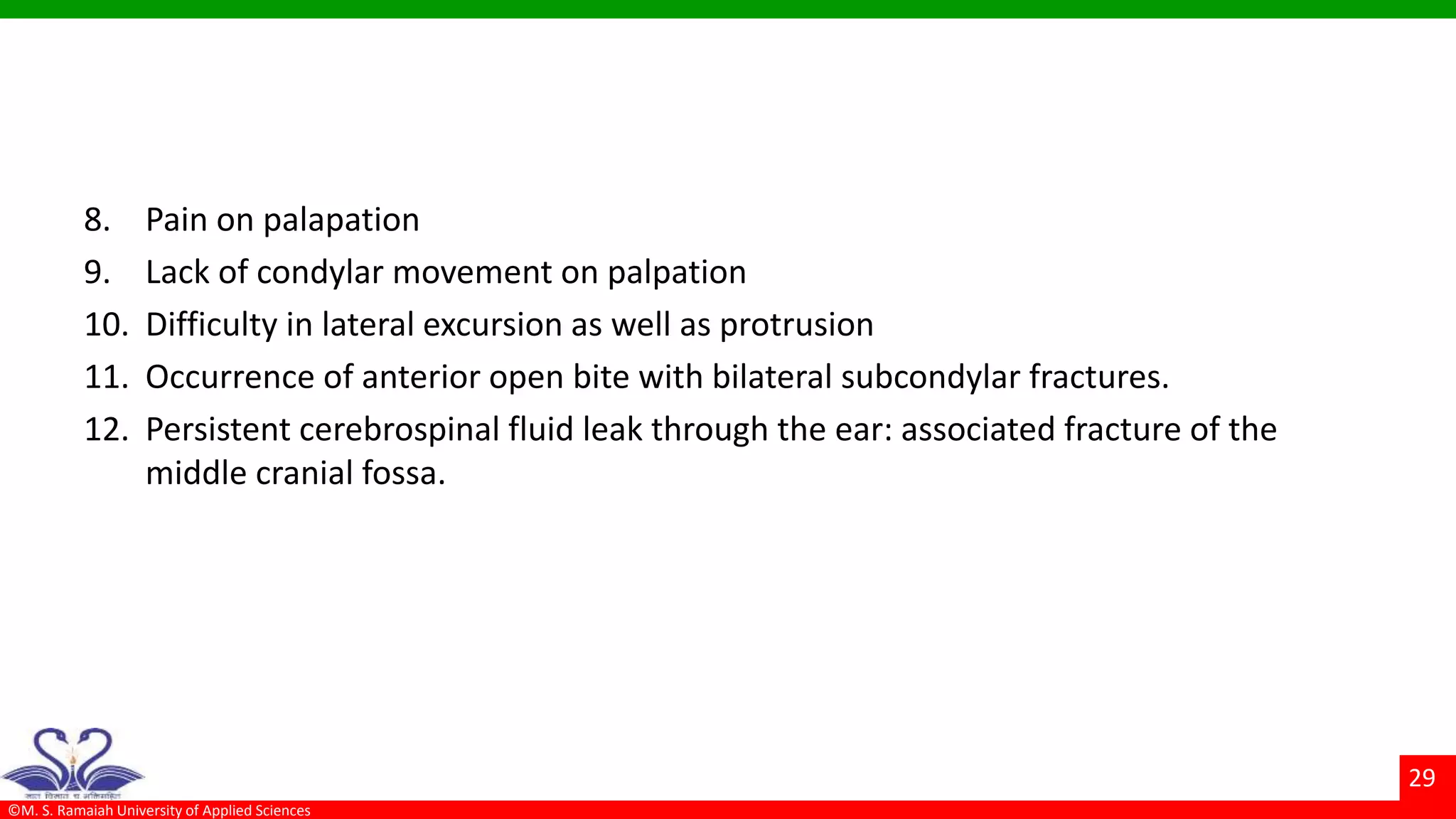 Condylar fractures | PPTX