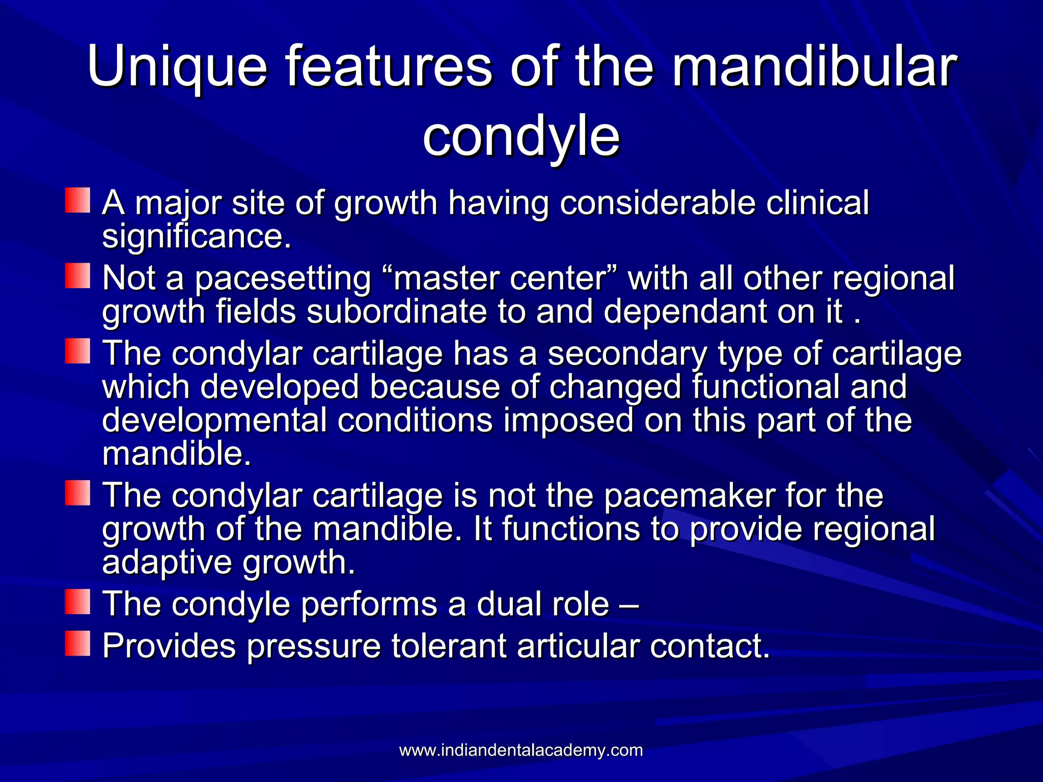 Condyle secondary cartilage-a misnomer | PPT