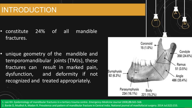Management of Mandibular Condyle fracture | PPTX | Death, Injury, or ...