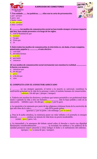 Conectores | DOC