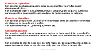 conectores clasificación presentacion power point | PPTX