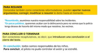 TIPOS Y EJEMPLOS CONECTORES DISCURSIVOS.pptx