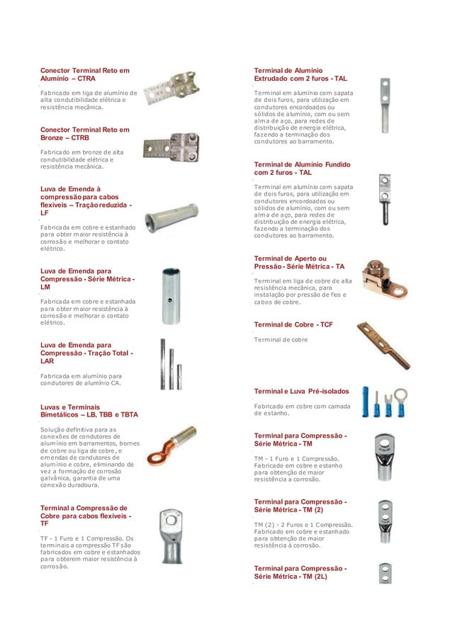 Terminais e Conectores Elétricos | PDF