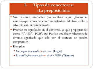 Conectores preposiciones | PPTX